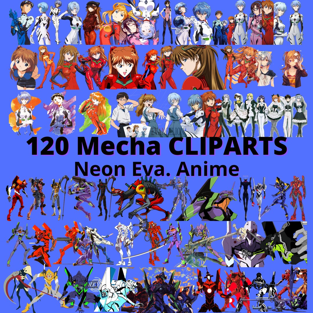 120 Evang Mecha Anime Digital Clipart, PNG Files, Transparent ...