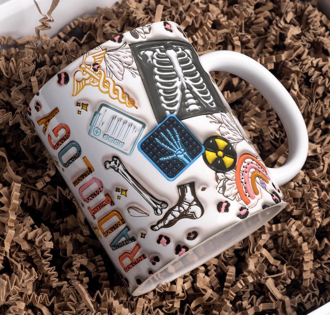 Radiology 3D Inflated Mug Wrap Around Digital Mug Designs, Sublimation ...
