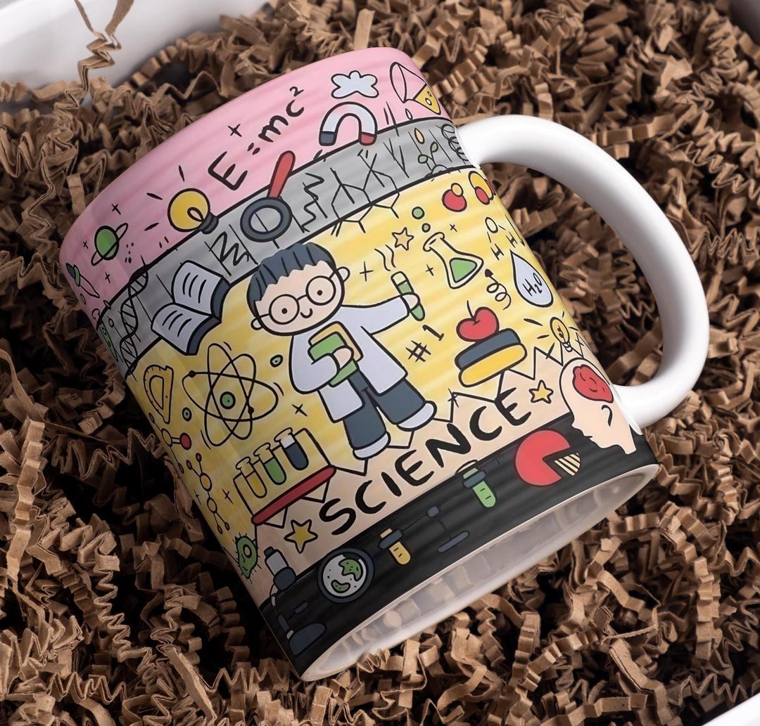Science Teacher, Scientist, Professor Mug Wrap Around Digital Mug ...
