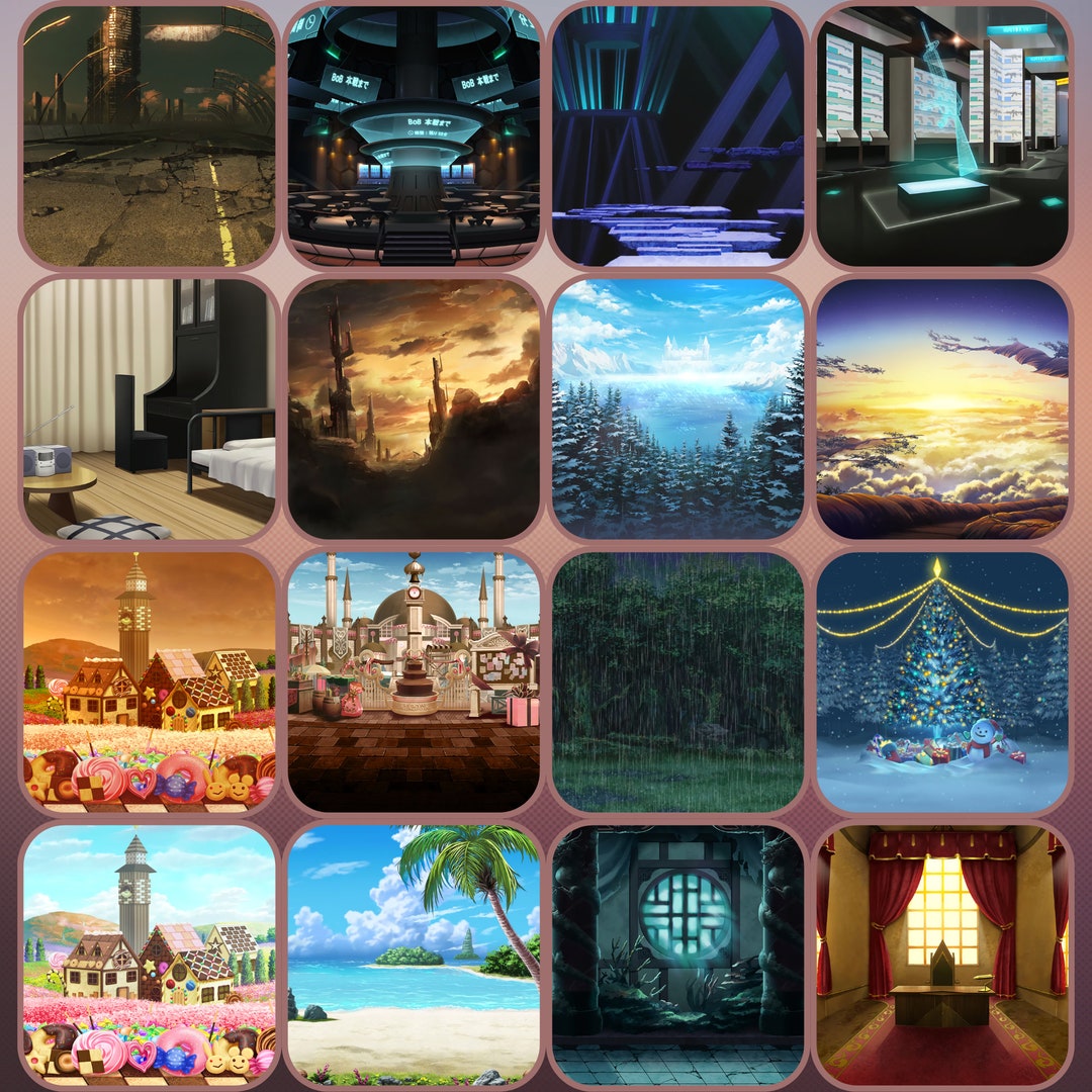 200 Anime Scenes and Background, High Quality JPG Format Designs for ...