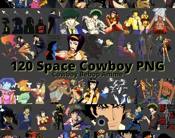 Cowboy Bebop Retro Blocks Layered Vector Cut File Scrapbooking Clip Art ...
