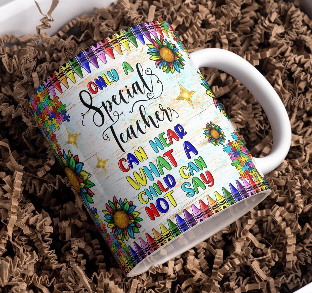 Special Teacher Mug Wrap Around Digital Mug Designs, Sublimation PNG ...