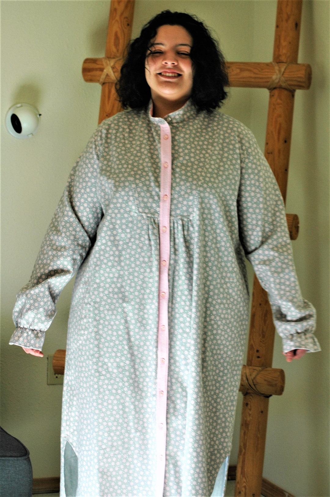 Cozy Thick and Warm Flannel Night Gown That Has Been Pre Washed for ...
