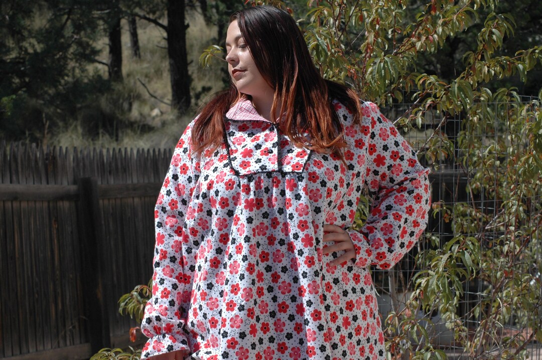 Quality Flannel Night Gown so Soft Per-washed for Softness and ...
