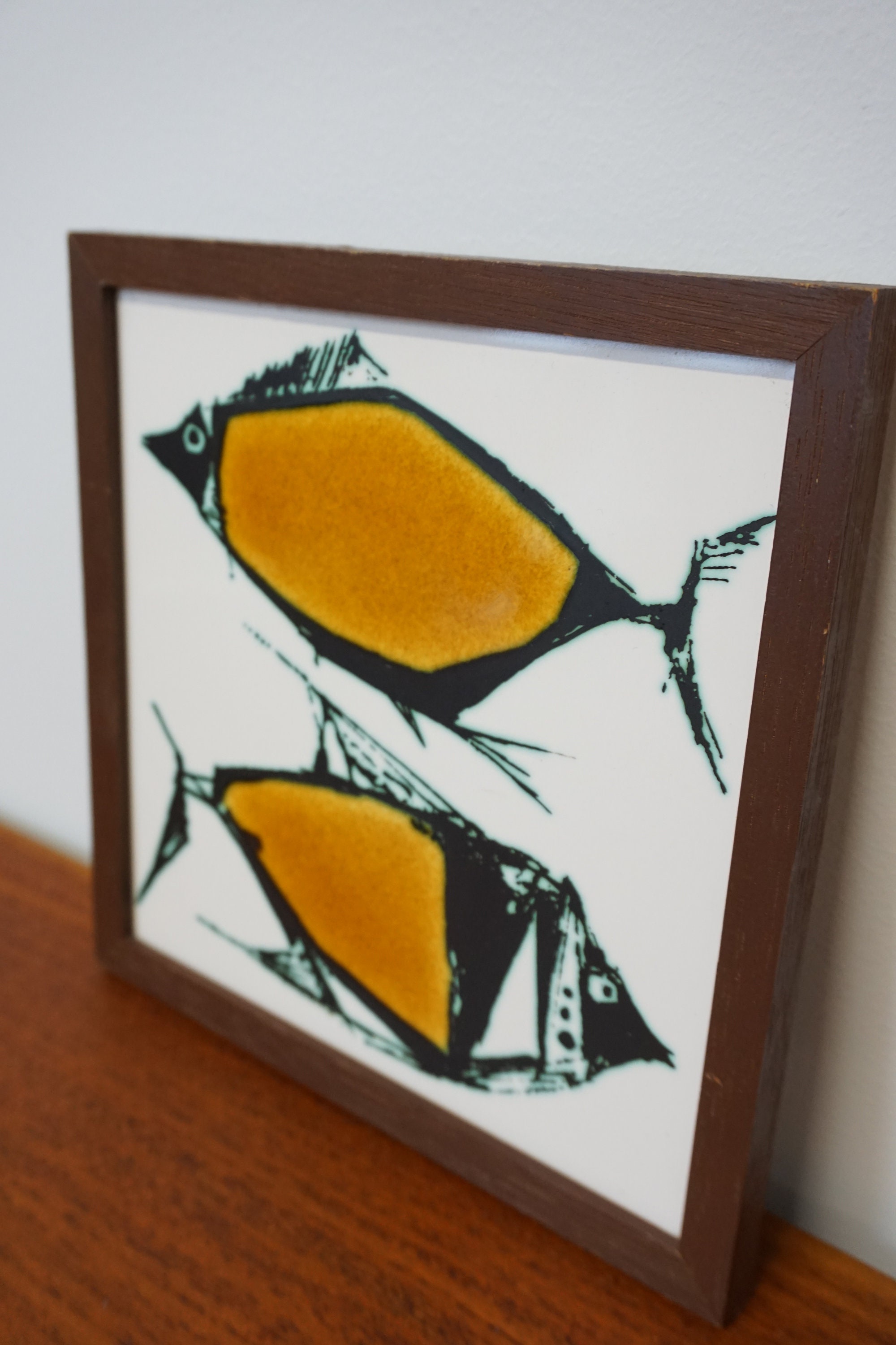 Ann Wynn Reeves Design Tile With Frame H & R Johnson LTD Ceramic Art ...