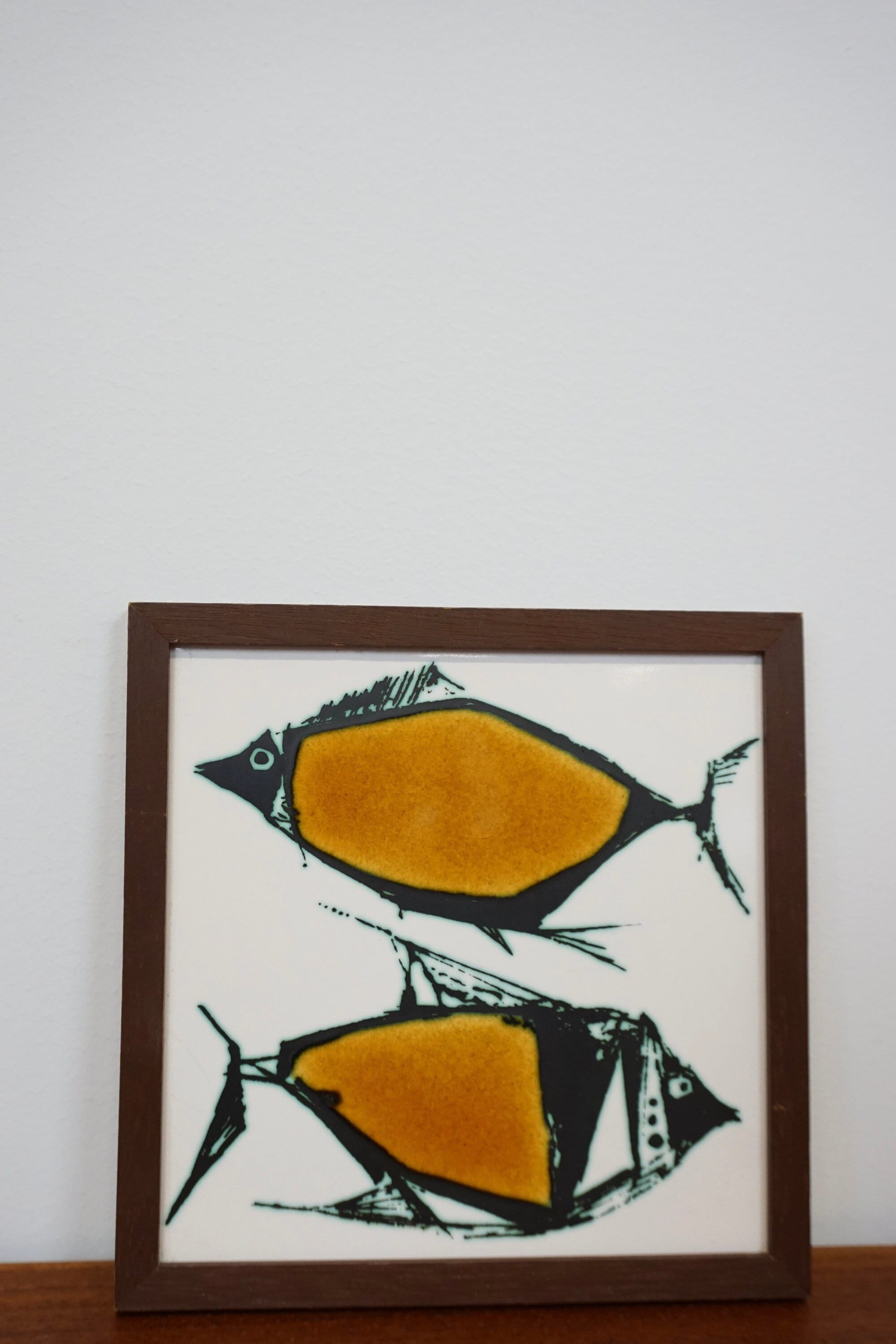 Ann Wynn Reeves Design Tile With Frame H & R Johnson LTD Ceramic Art ...