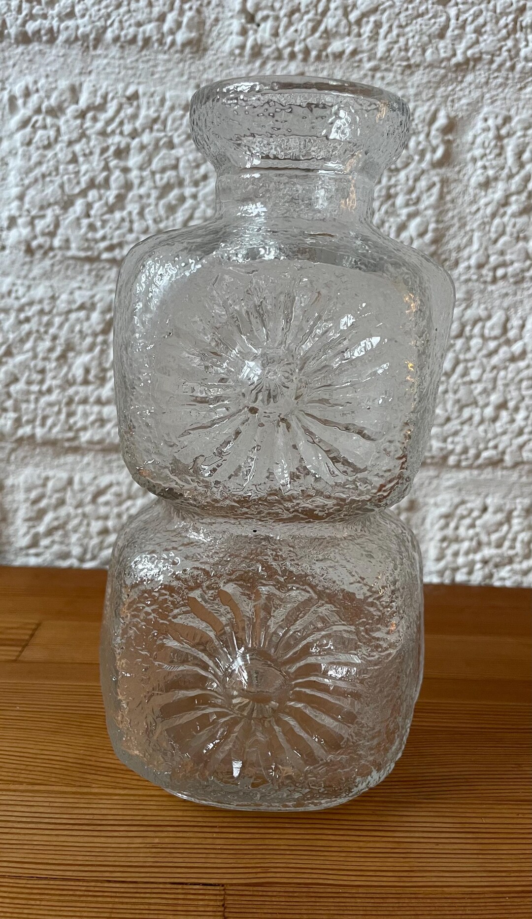 Vase by Pavel Pānel for Libochovice. Boho. Double Daisies, 1970s. Czech ...