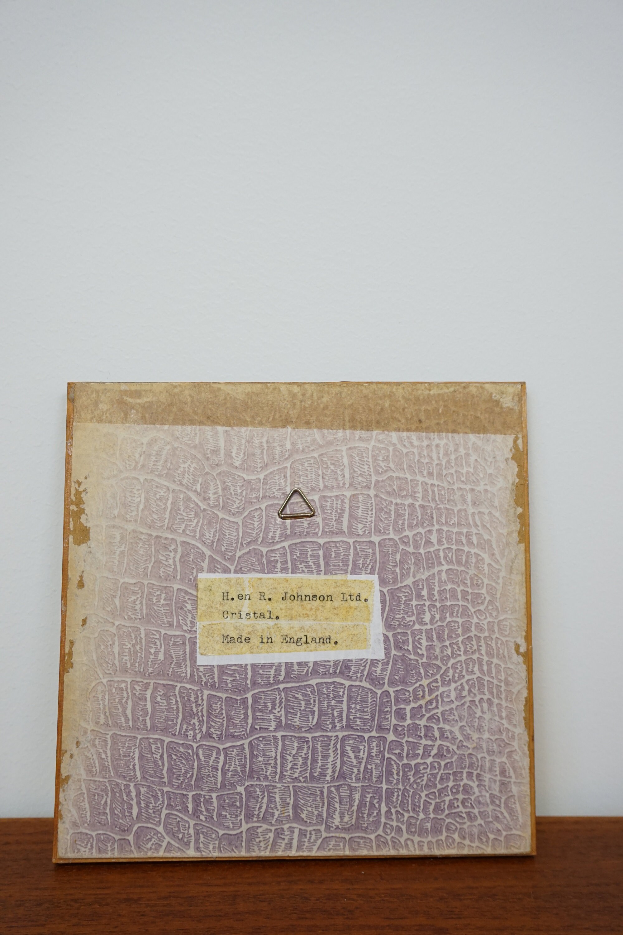 Ann Wynn Reeves Design Tile With Frame H & R Johnson LTD Ceramic Art ...