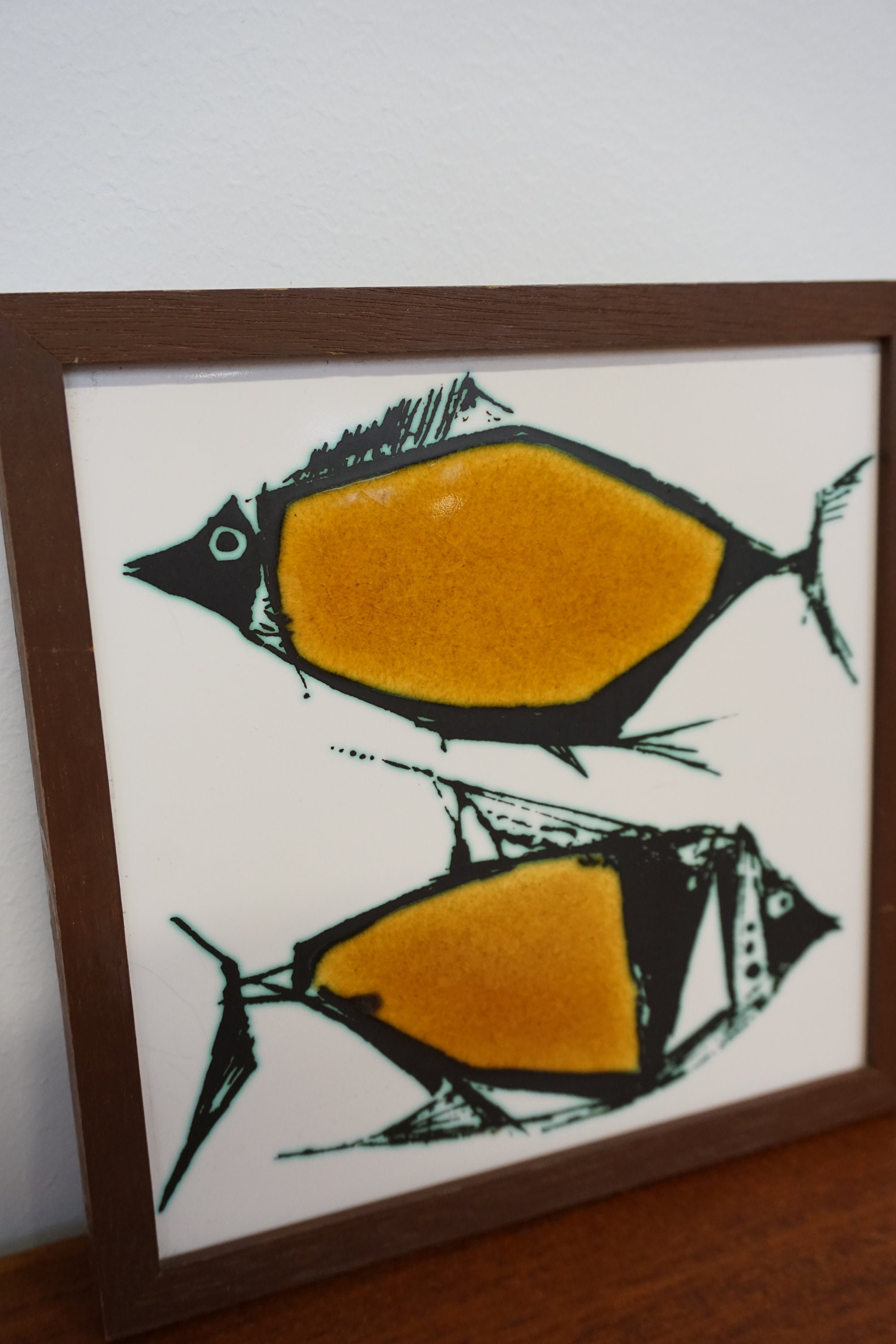 Ann Wynn Reeves Design Tile With Frame H & R Johnson LTD Ceramic Art ...