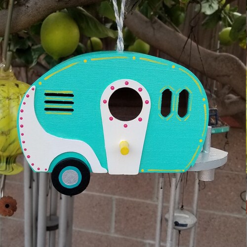 Vintage Trailer Bird House - Etsy