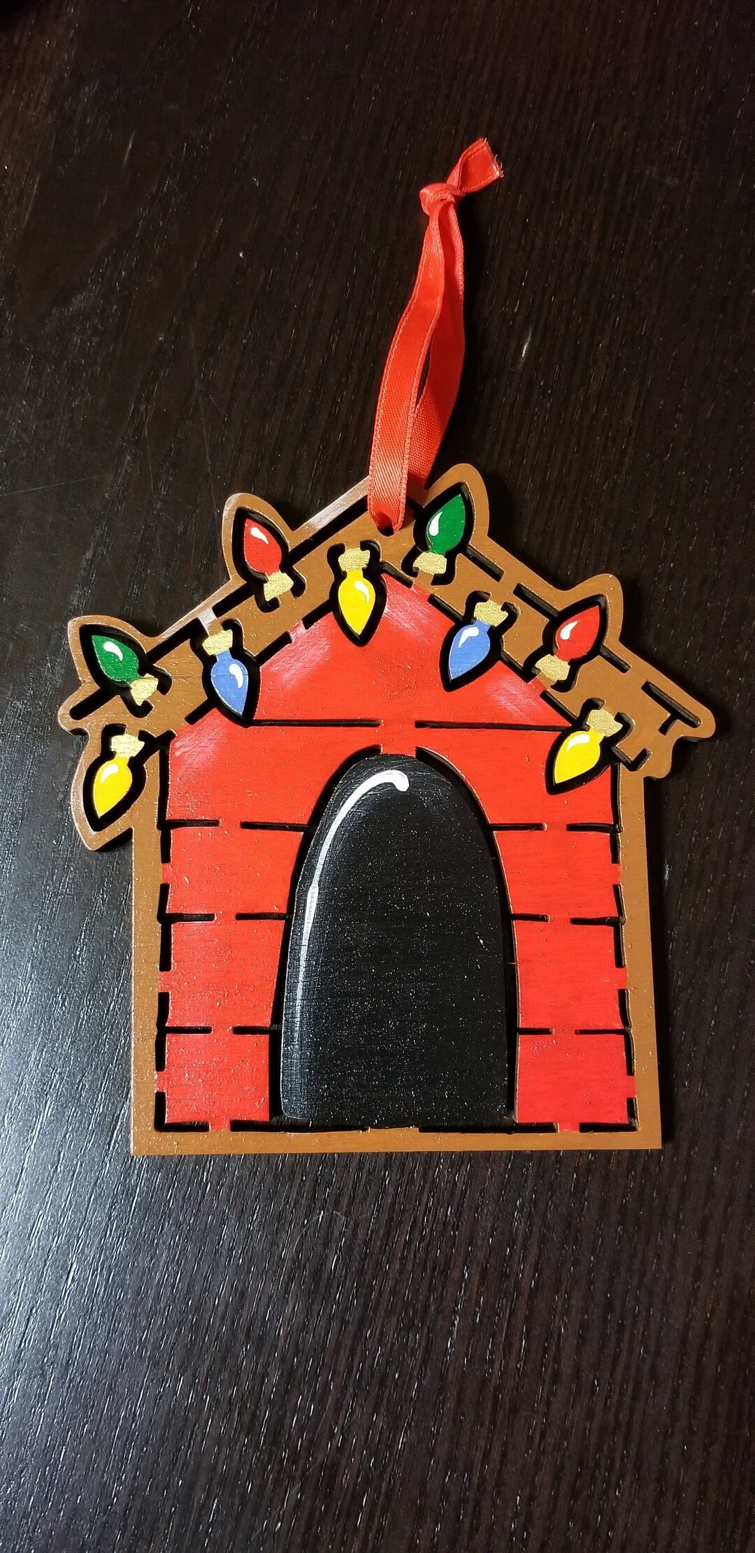 Dog House With Christmas Lights - Etsy