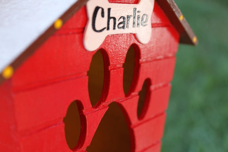 Paw Print Dog House Bird House - Etsy