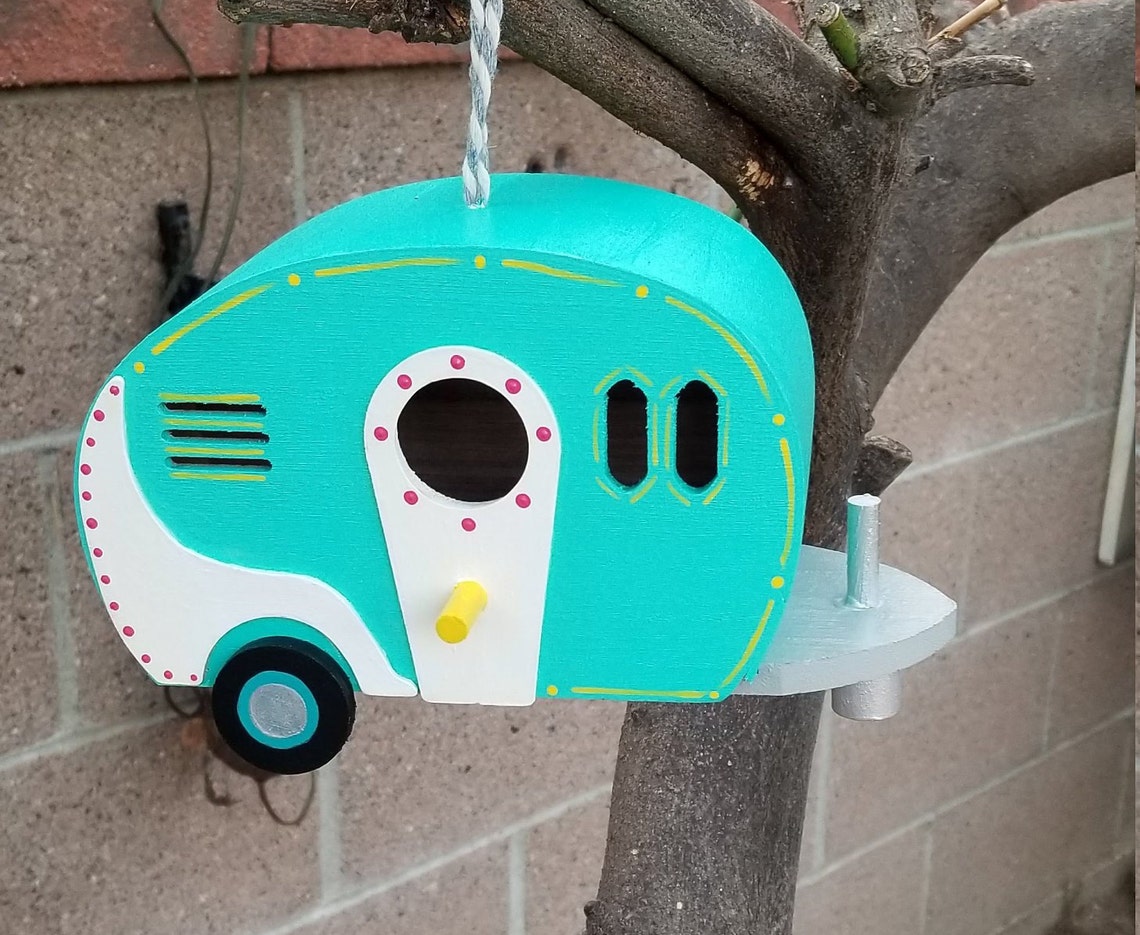Vintage Trailer Bird House - Etsy