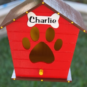 Paw Print Dog House Bird House - Etsy