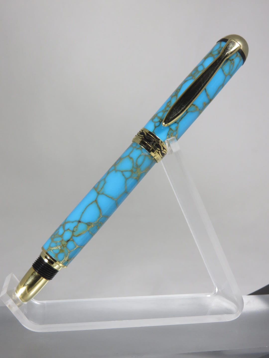 Rollerball Pen, "sedona" Style With a Body in Trustone Turquoise With ...