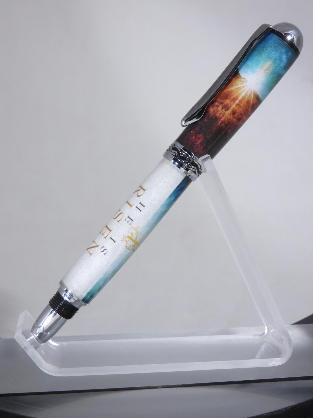 Rollerball Pen, sedona Style, With he IS Risen on the Barrel and a ...