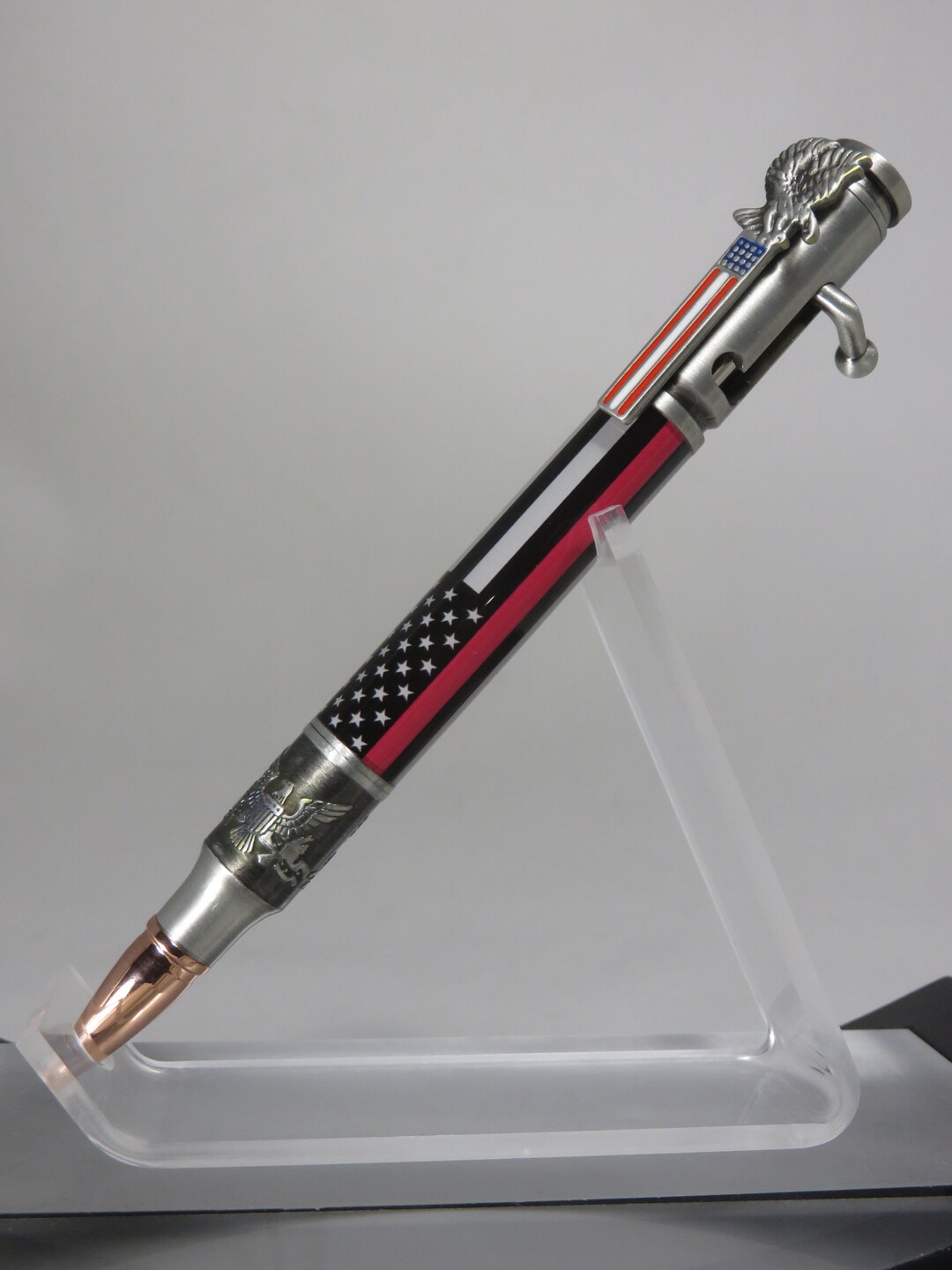 Bald Eagle Insignia, Bolt Action Rifle Pen in Firefighting's Thin Red ...