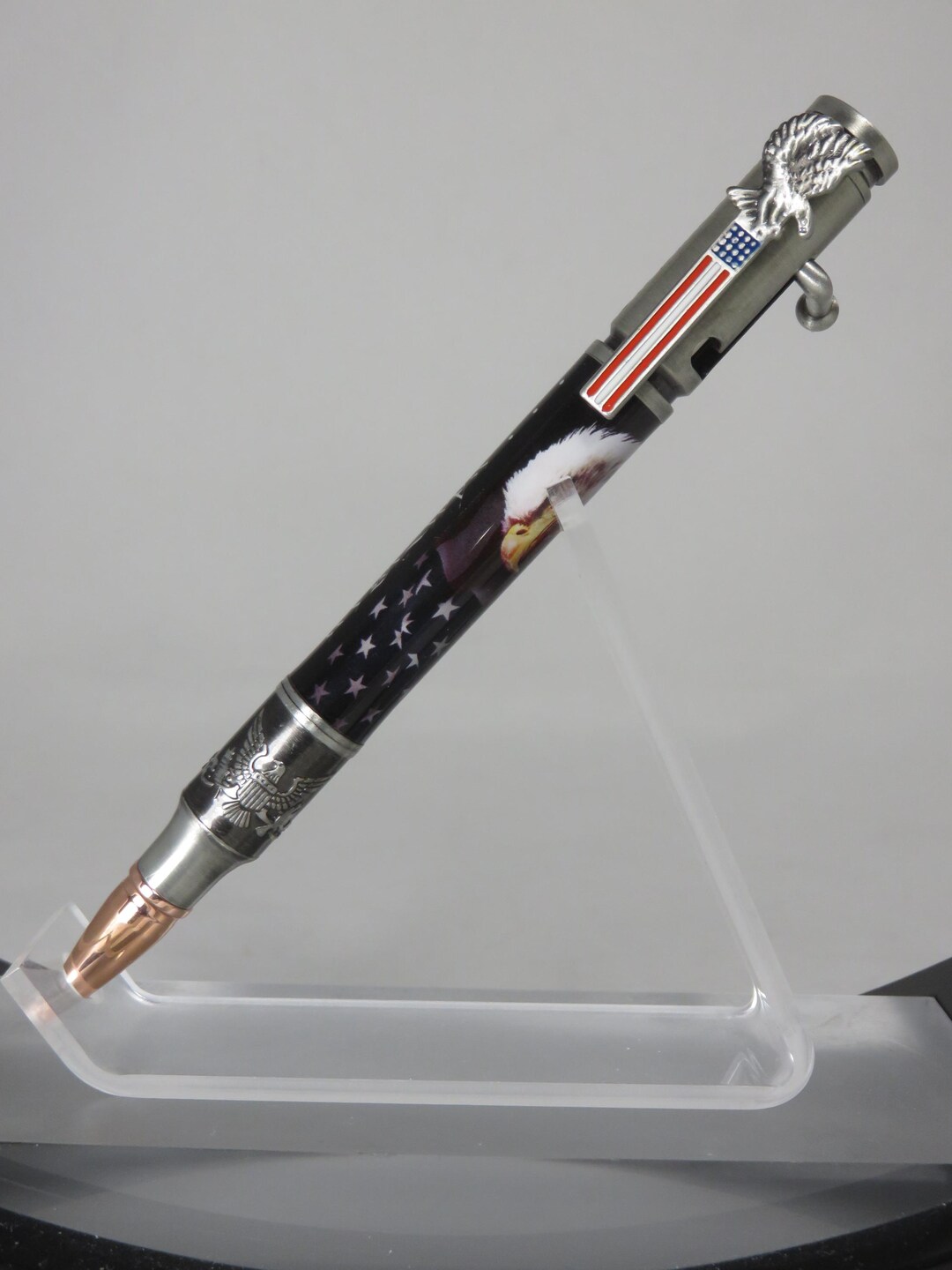 Bolt Action Bald Eagle Insignia Pen, Patriotic we the People Theme With ...