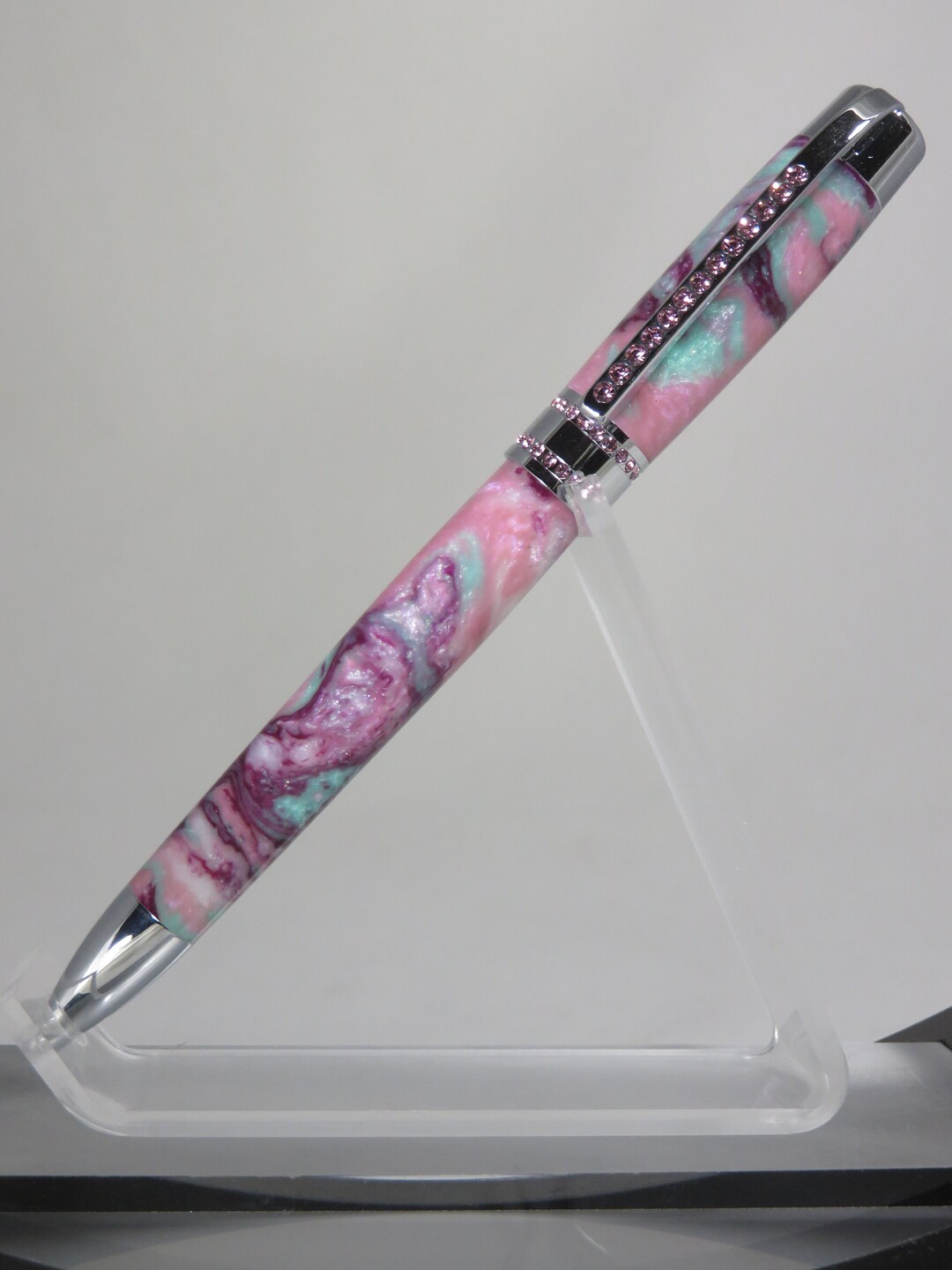 Ballpoint Twist Pen, princess Style in Sparkly Plum, Pink, and ...