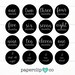 Black and White Monthly Milestone Stickers Modern Monthly - Etsy