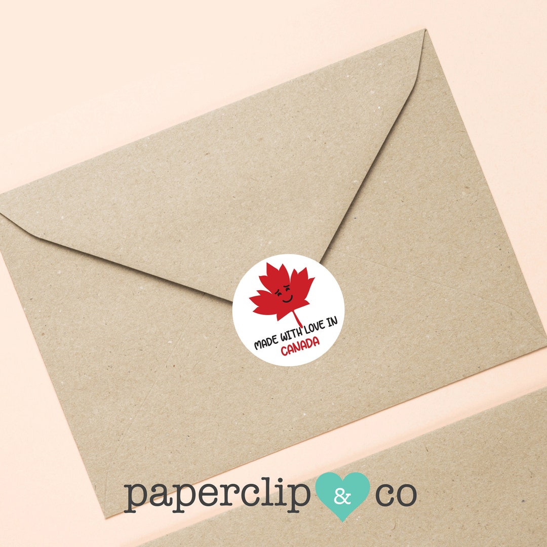 Made With Love in Canada Sticker Sheets, Made in Canada Stickers ...