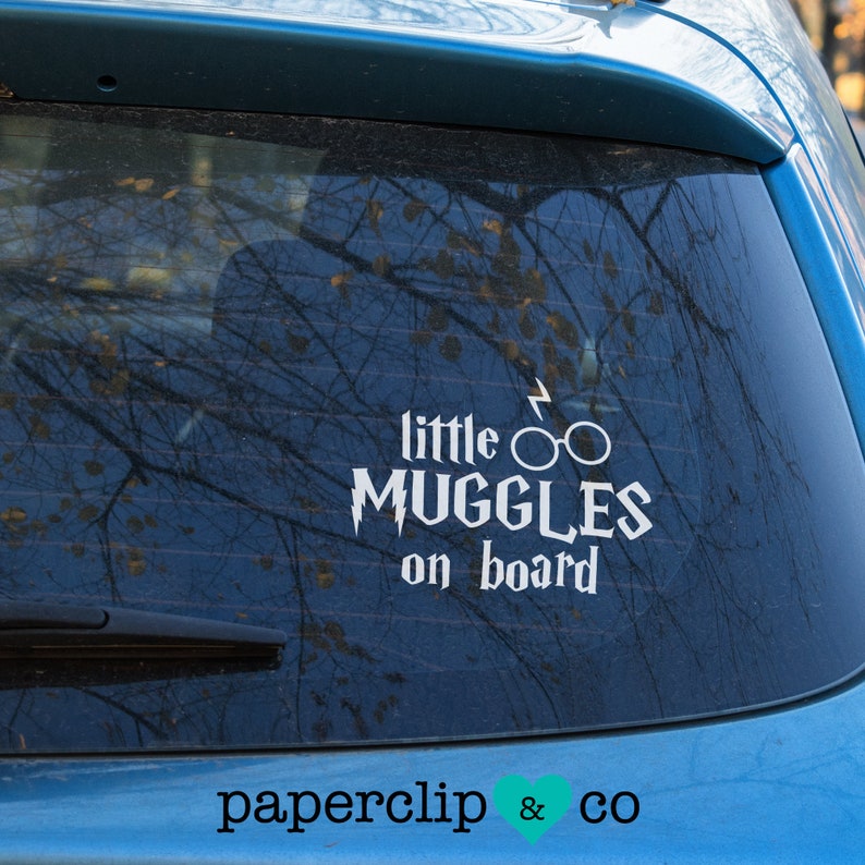 Little Muggles on Board Car Decal Wizard Baby on Board | Etsy