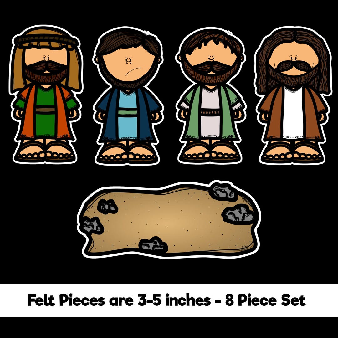 Casting the First Stone Bible Felt Story Set - Etsy