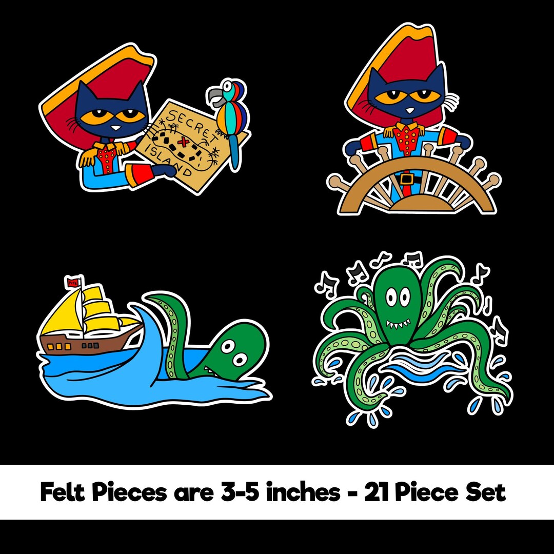 Pete the Cat and the Treasure Map - Etsy