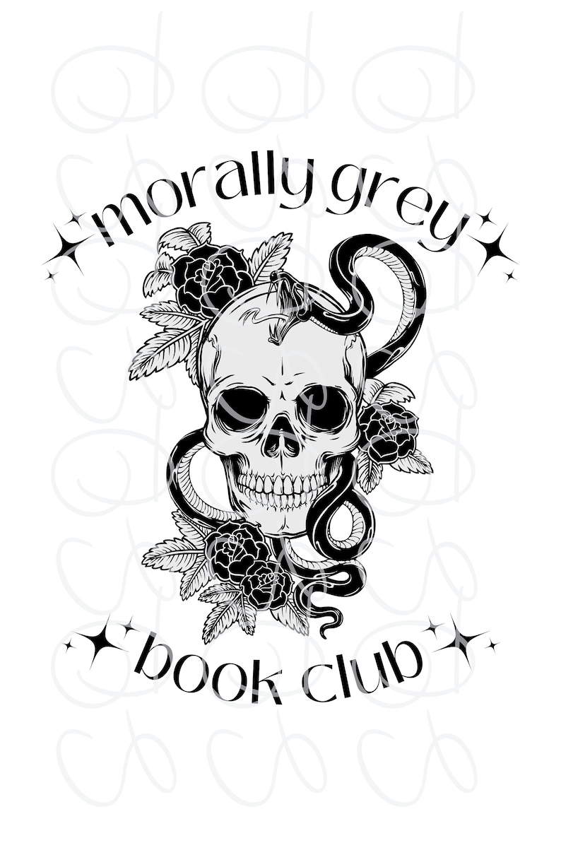Morally Grey Book Club | Digital Download | PNG | Dark Romance PNG ...