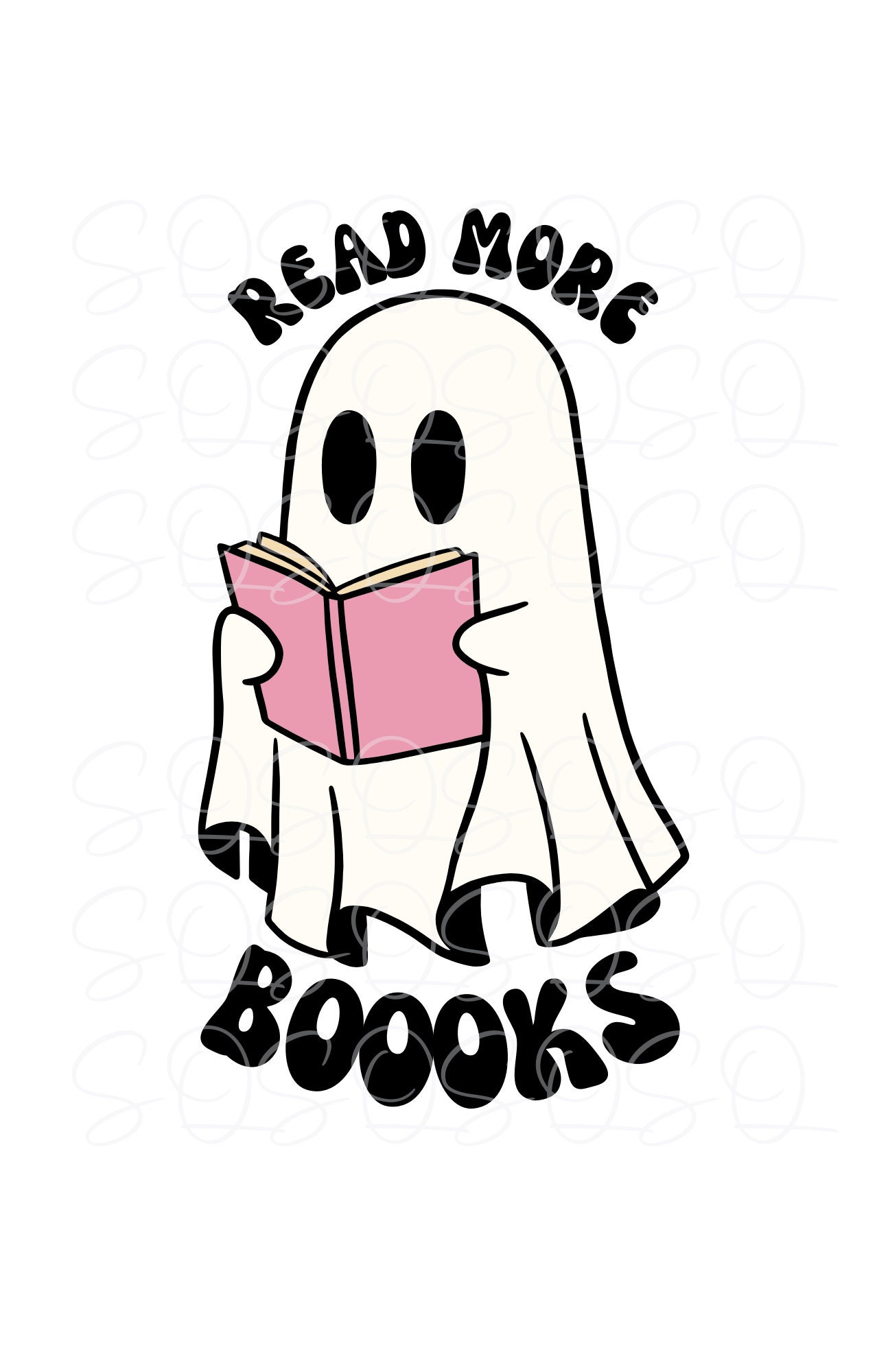 Read More Books Ghost | Digital Download | PNG | Ghostie Bookish PNG ...