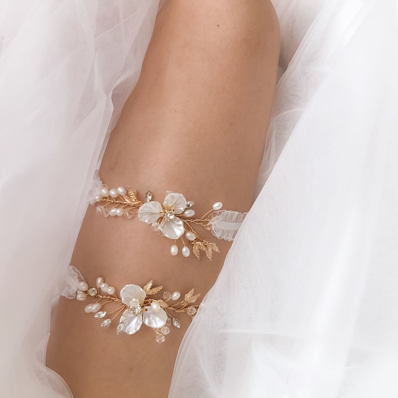 Rhinestone Garter - Etsy