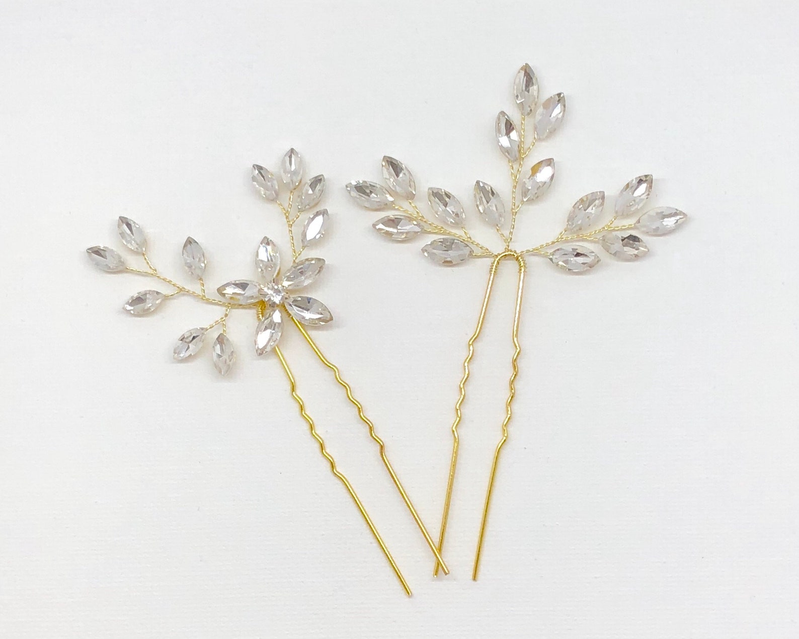 Rhinestone Bridal Hair Pins Rhinestone Bridal Hair Piece - Etsy