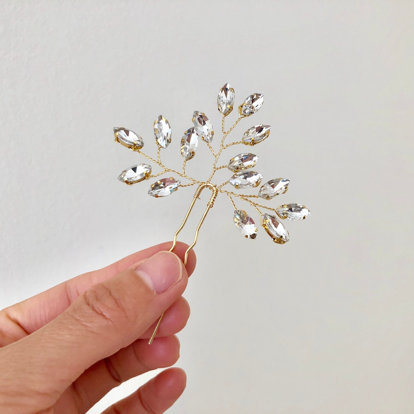 Rhinestone Bridal Hair Pins Rhinestone Bridal Hair Piece - Etsy