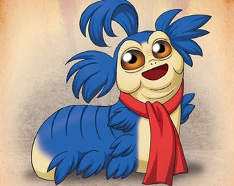 Labyrinth the Worm Art Print - Etsy