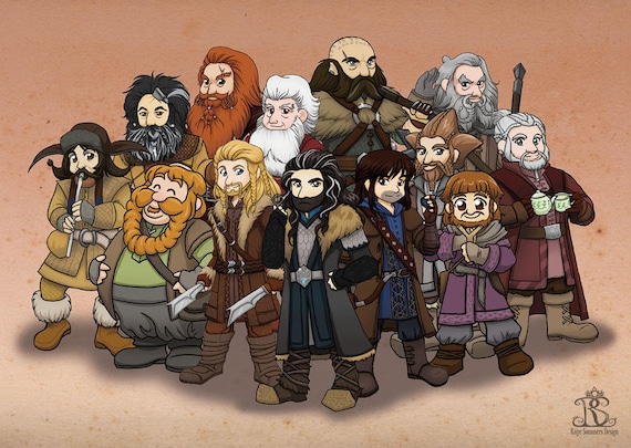Le Hobbit Kili Et Fili, Fan Art Bilbo Baggins Thorin Oakenshield The