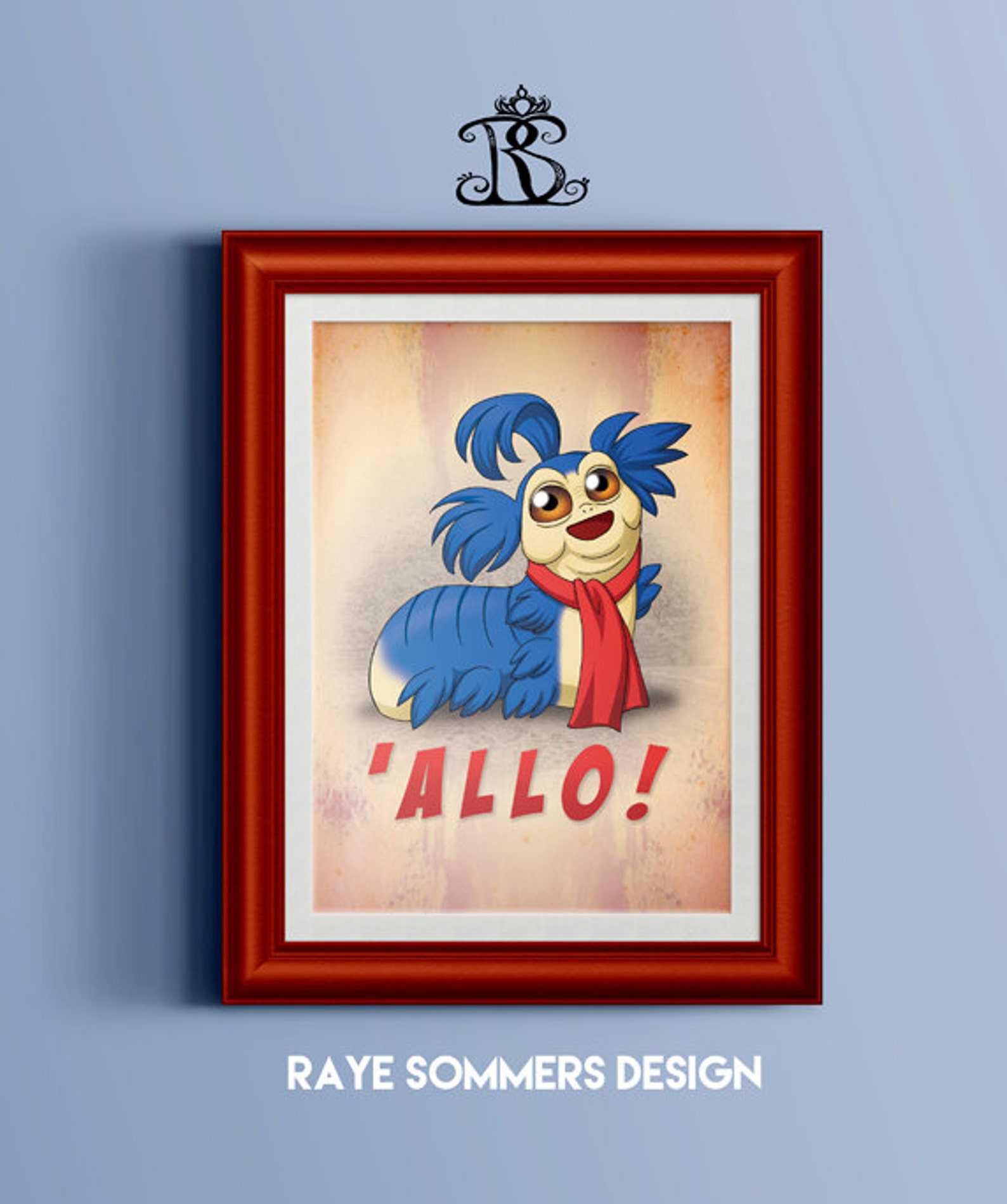 Allo the Worm From the Labyrinth Fan Art Original | Etsy