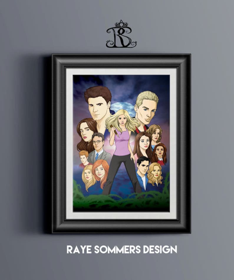Buffy the Vampire Slayer Fan Art Original Illustration Print - Etsy