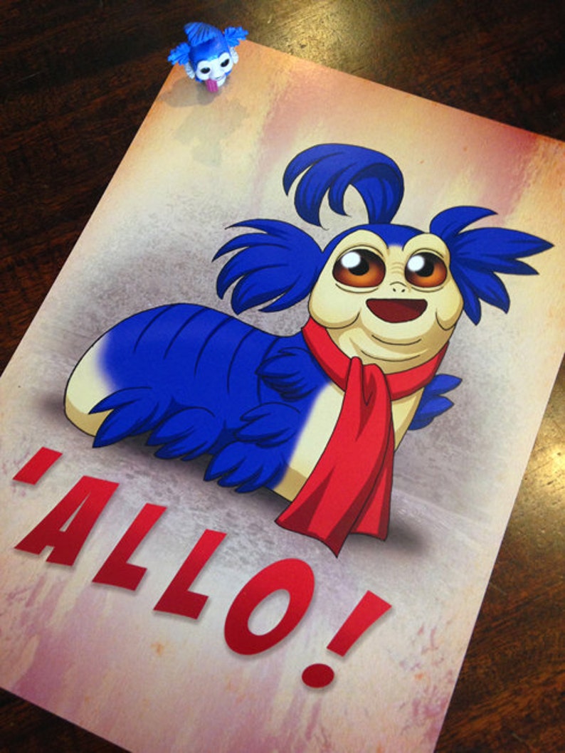 Allo the Worm From the Labyrinth Fan Art Original | Etsy