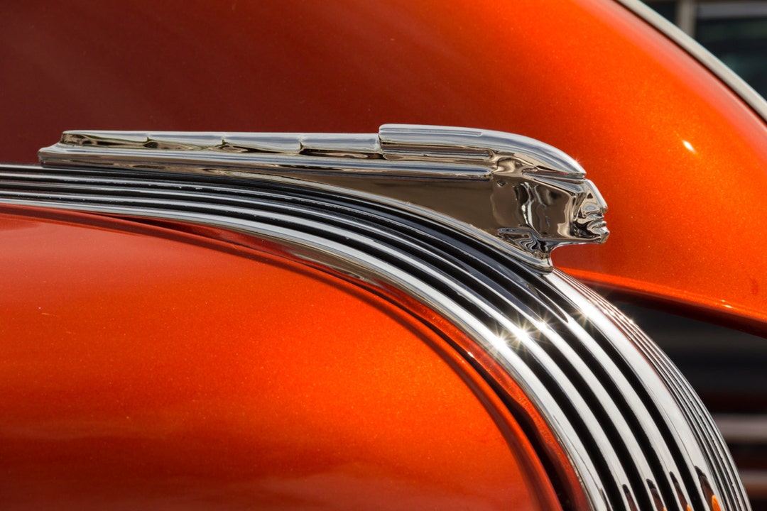 Hood Ornament, Art Deco, Photograph, Photo, Wall Art, Man Cave, Street ...