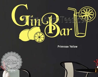 GIN Light up Illuminated Effect Letters Trendy Wall Sticker Decal Art ...