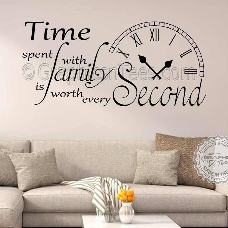Time Wall Decal - Etsy