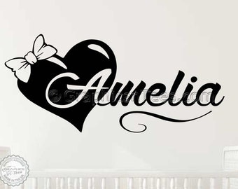 PERSONALISED Sisters Names Wall Sticker Wall Art Decal PVC - Etsy