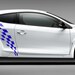 Custom Car Sticker, Side Stripe Checker Chequered Flag Vinly Graphic ...