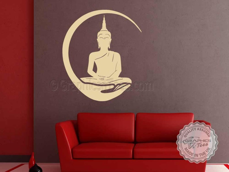 Buddha Wall Sticker, Yoga Lounge Home Wall Art Mural Decal - Etsy