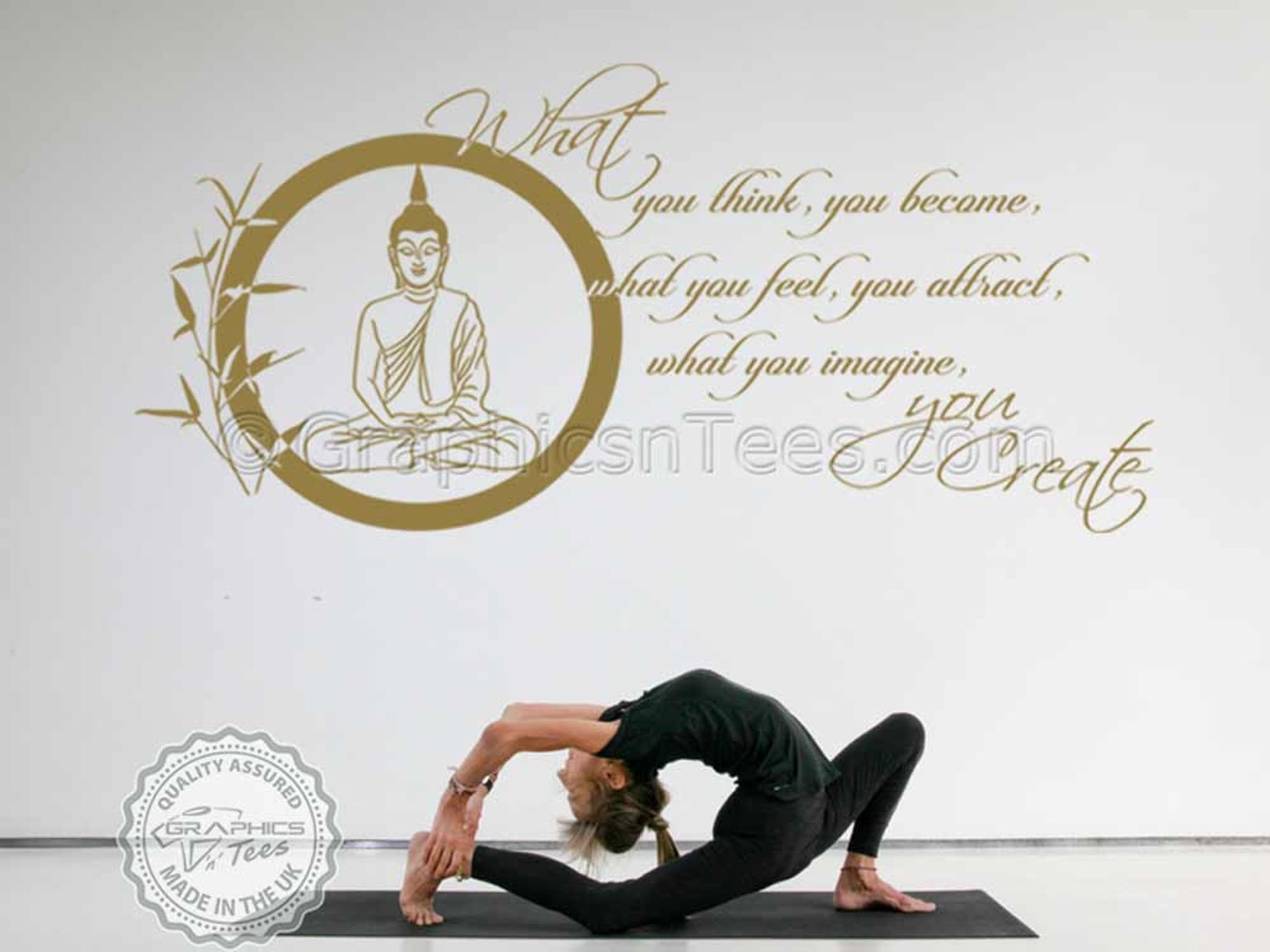 Buddha Inspirational Quote What You Think You Become Yoga | Etsy