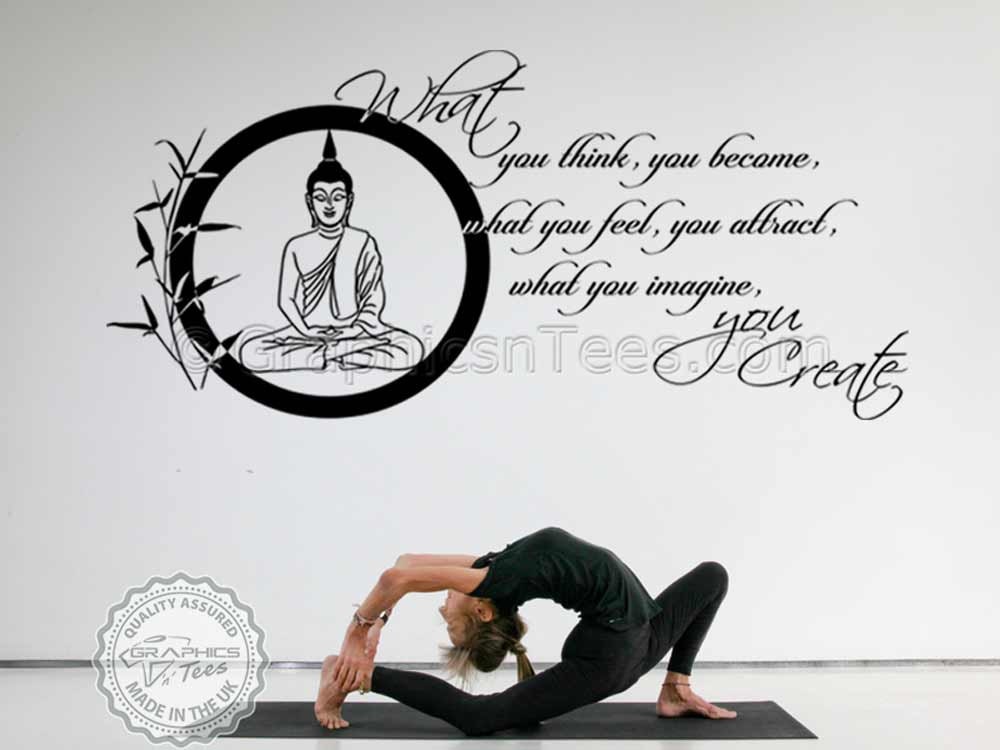 Buddha Inspirational Quote What You Think You Become Yoga | Etsy