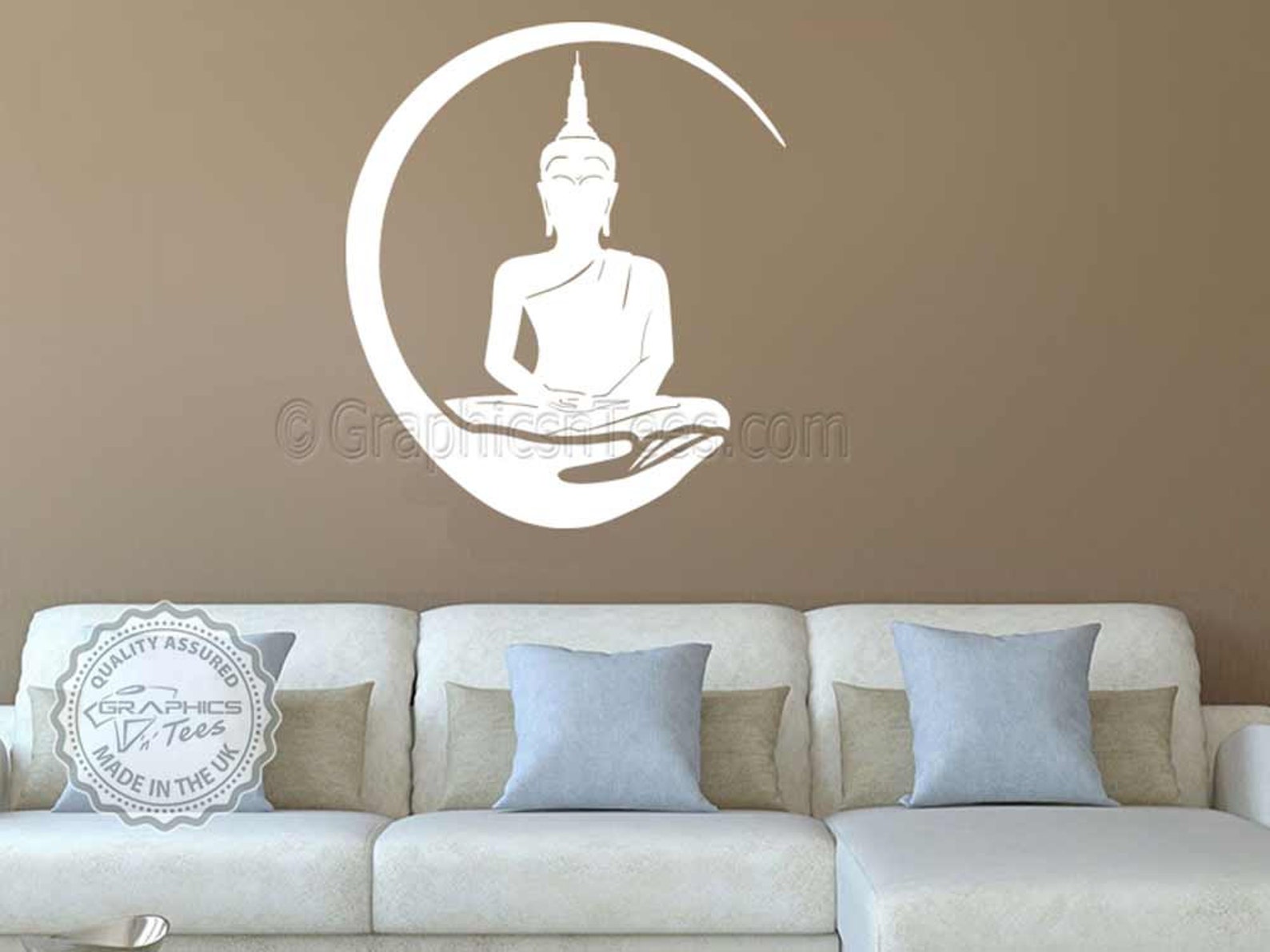 Buddha Wall Sticker, Yoga Lounge Home Wall Art Mural Decal - Etsy