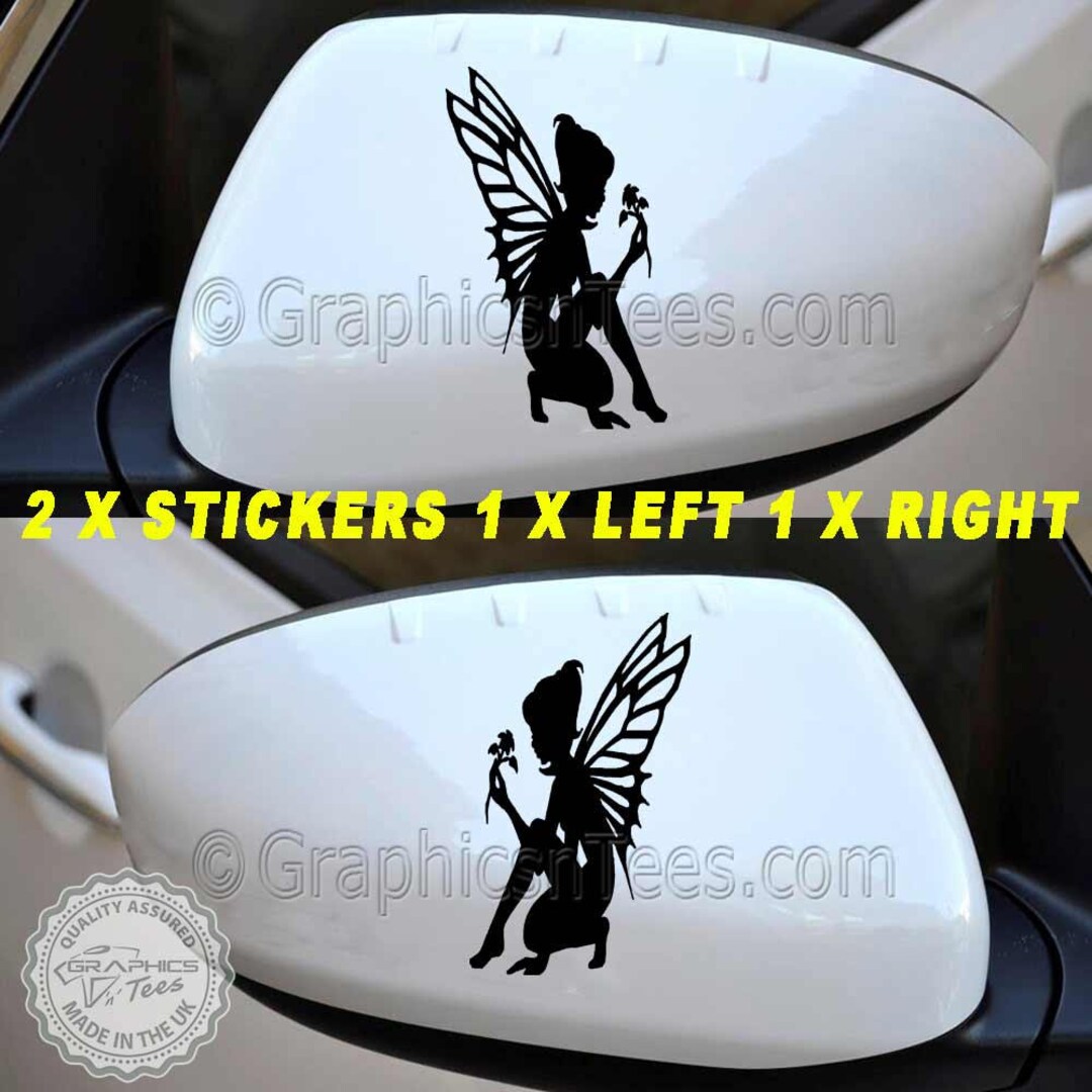 Fairy Pixie Sticker, Car Wing Mirror Vinyl Graphic Decals X2 - Etsy