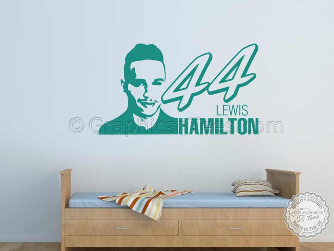 Lewis Hamilton Wall Sticker Wall Art Design Home Lounge | Etsy