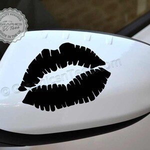 Kiss Lips Sticker Car Wing Mirror Vinyl Graphic Decal X2 - Etsy